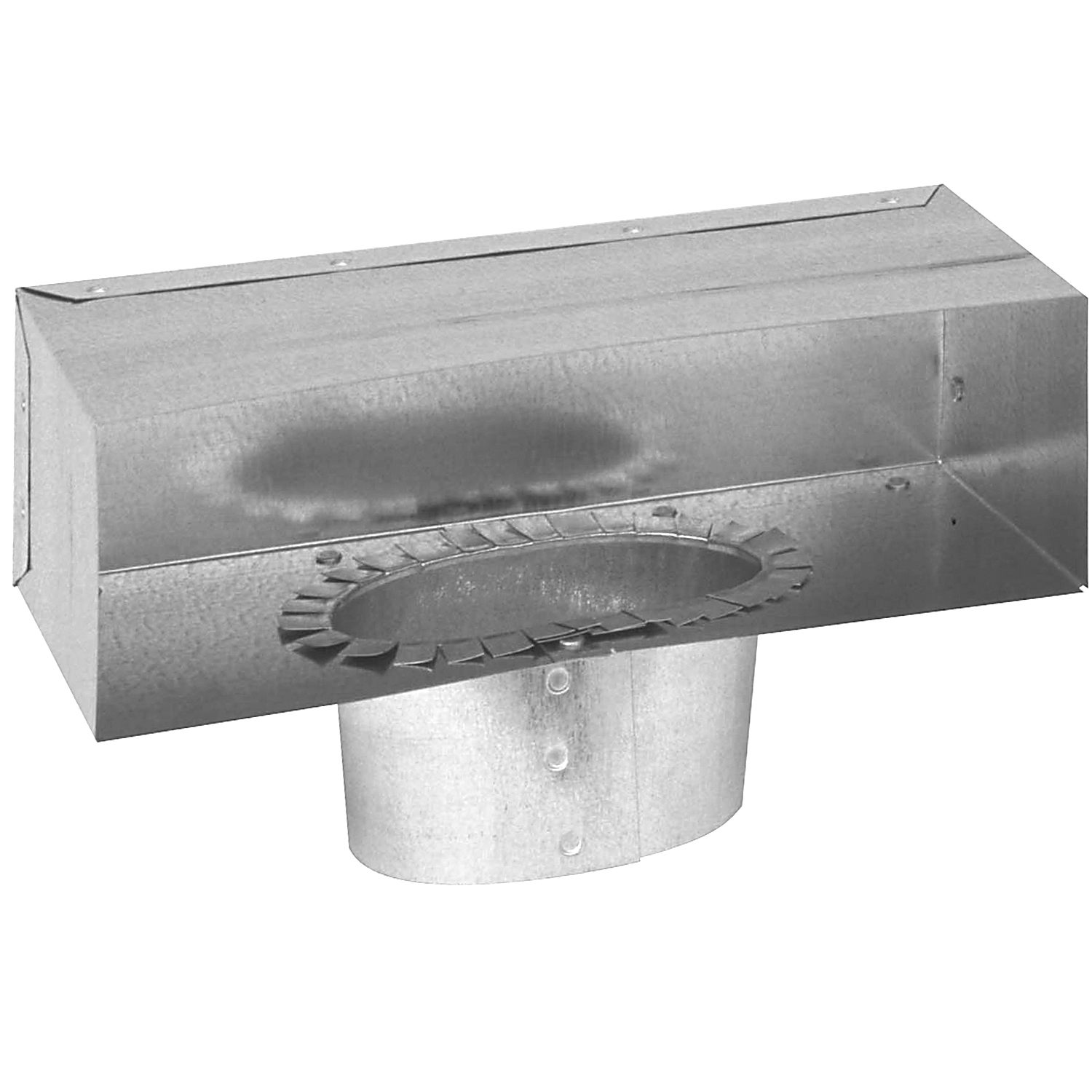 Round to Rectangular Duct Stack Head Elbow | Imperial