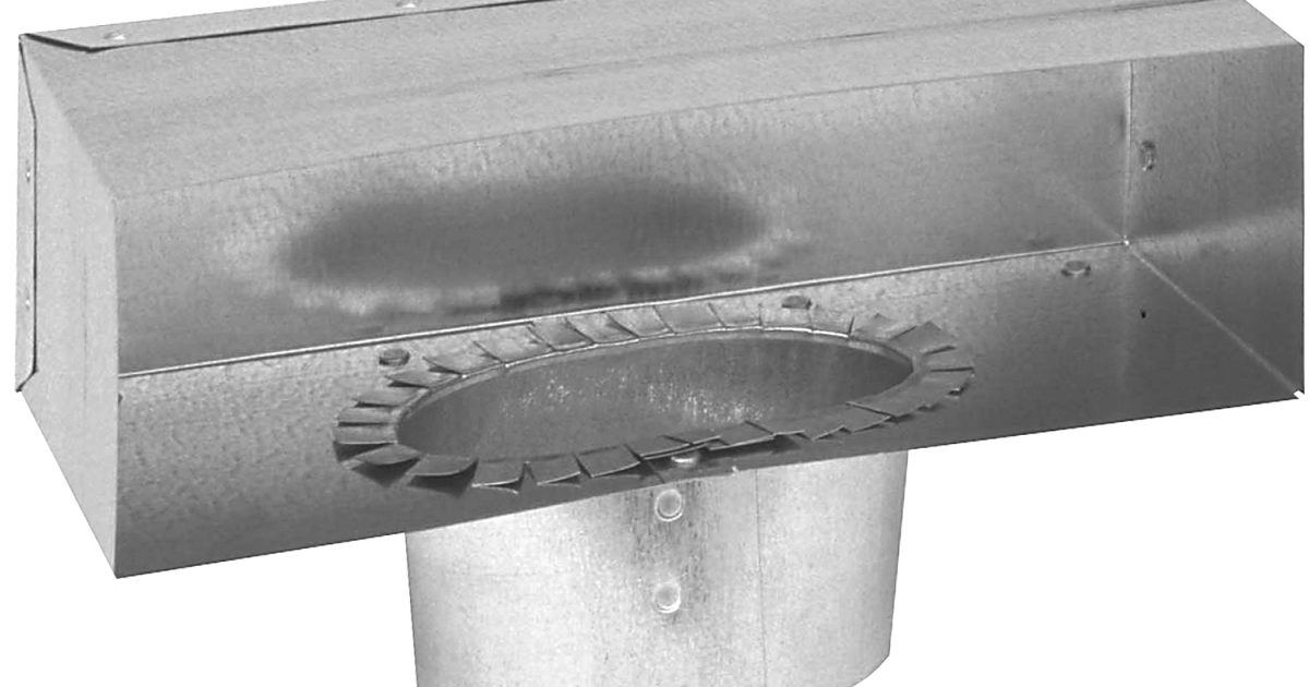 Round to Rectangular Duct Stack Head Elbow | Imperial